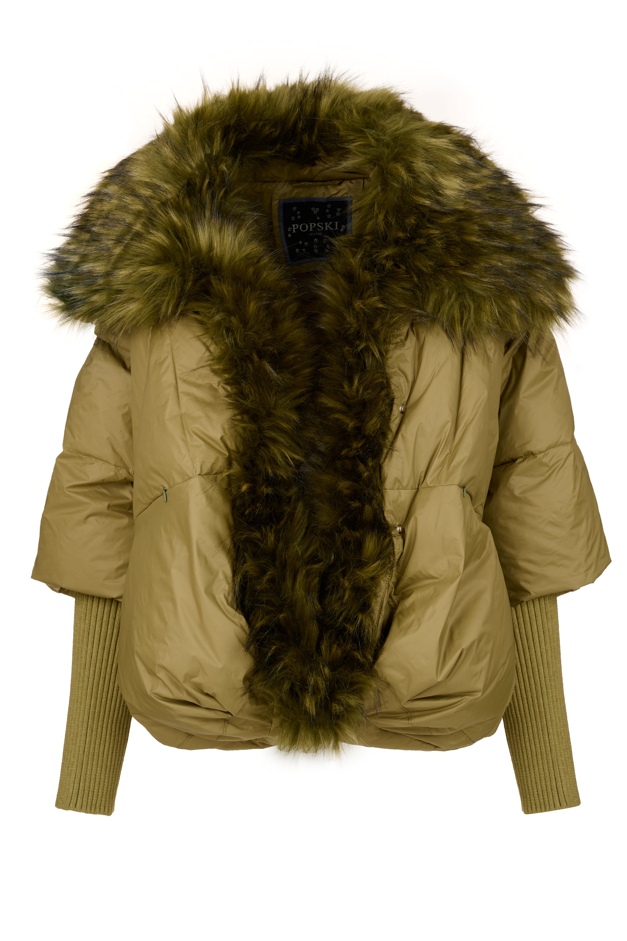 The Popski Goose Down Jacket with Faux Fur – Popski London